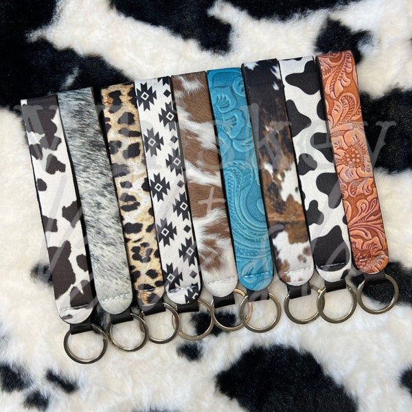 Western Keychain - Etsy