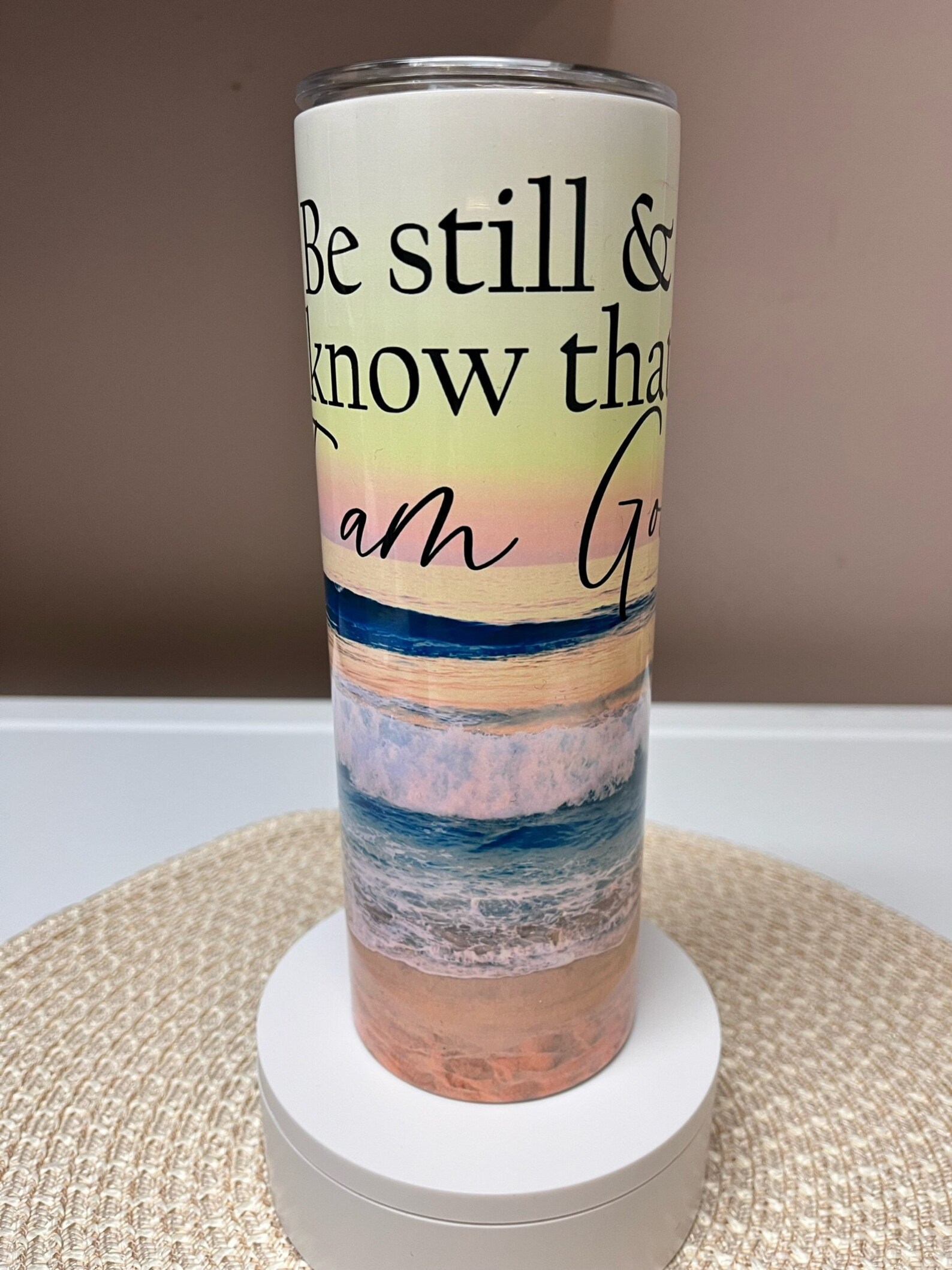 Be Still and Know Tumbler, Christian Tumbler, Religious Tumbler ...