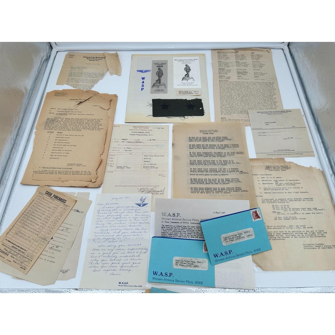 WASP WWII Archive Documents and Memorabilia - Etsy
