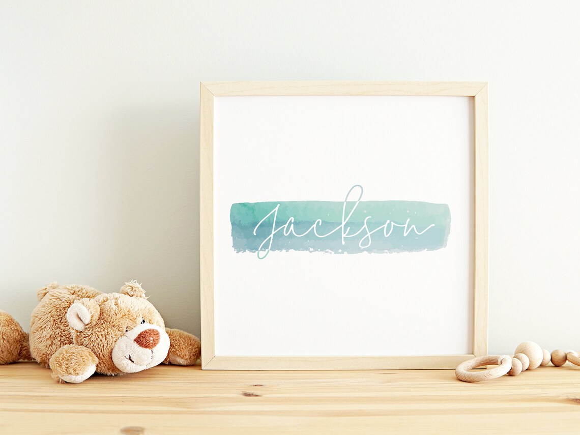 Custom Personalized Kids Name Printable Wall Art Name Print Custom ...