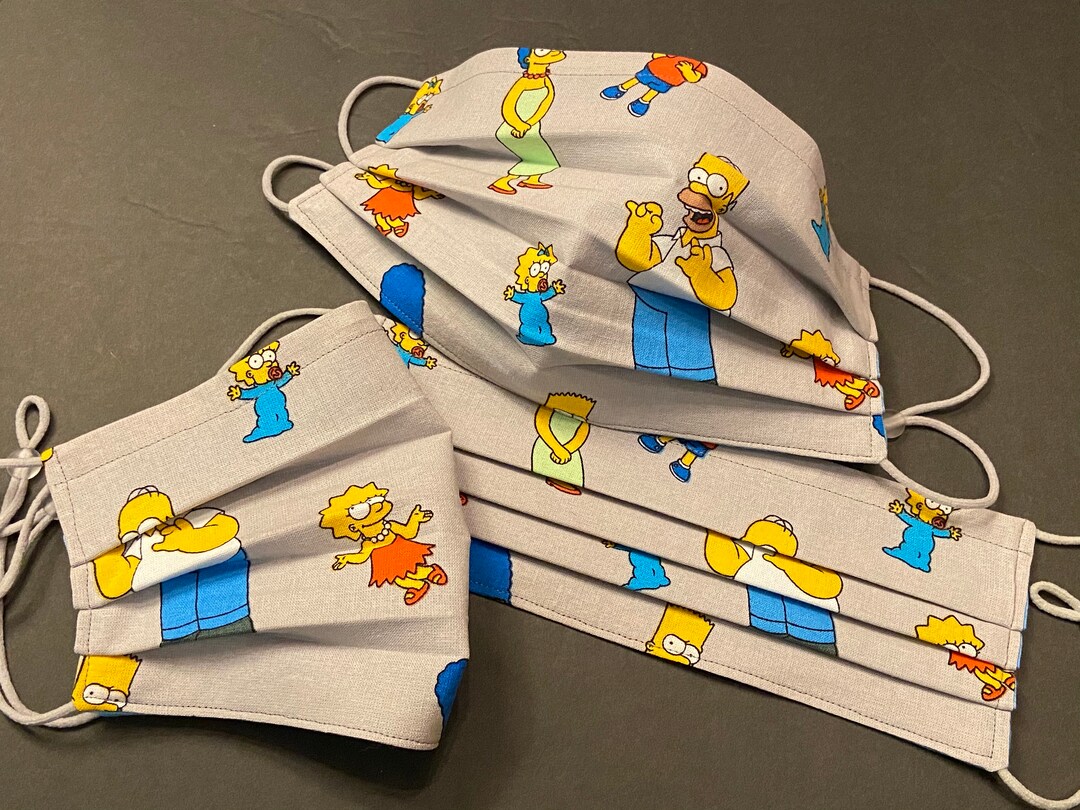 Simpsons Face Mask - Etsy