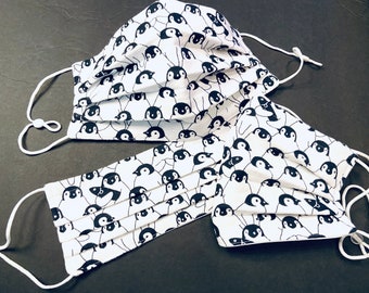 Penguin Face Mask - Etsy