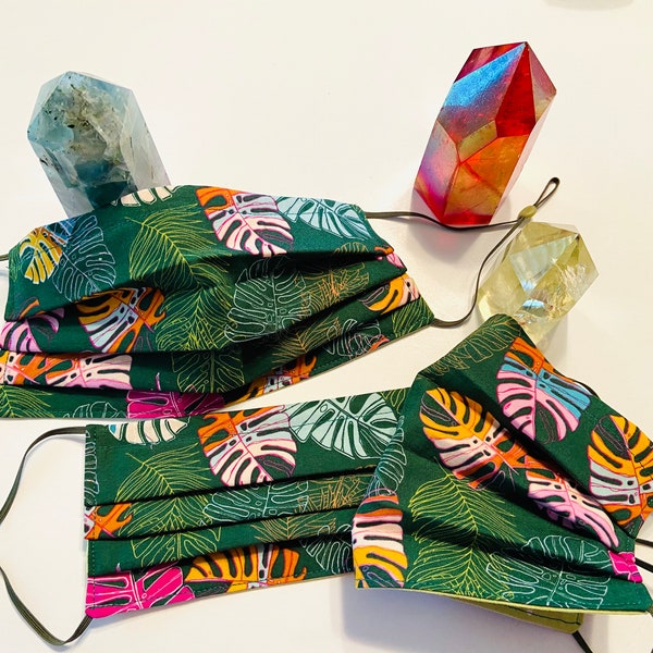 Tropical Face Mask - Etsy