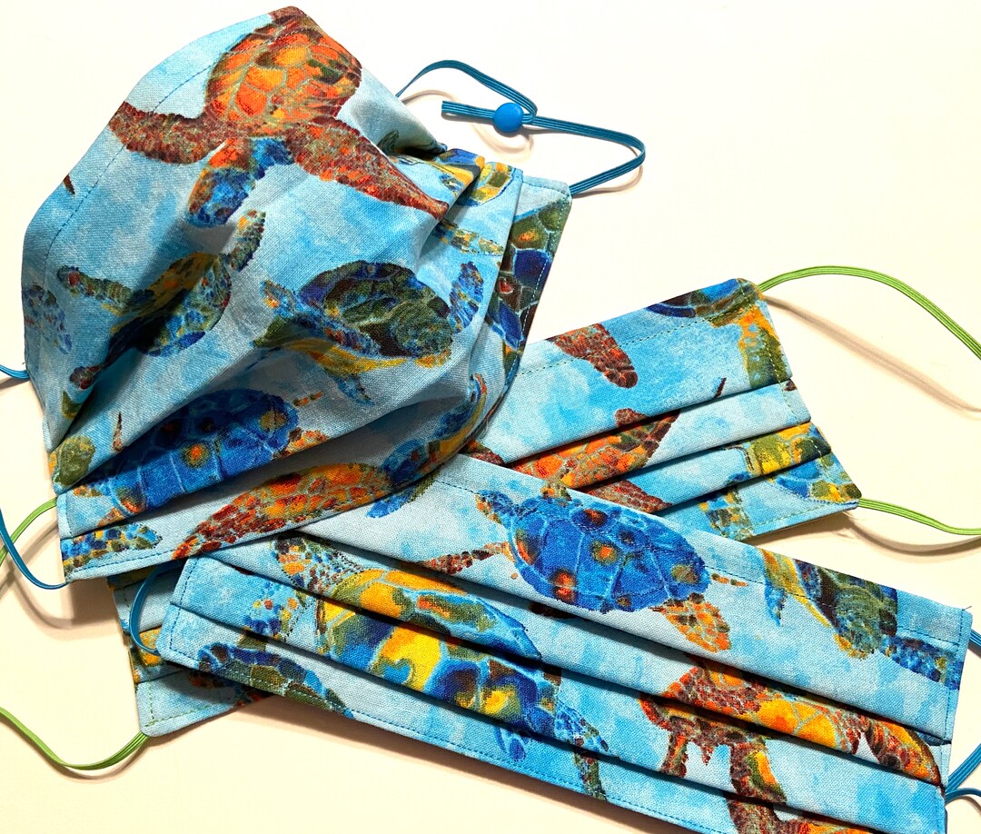 Sea Turtle Face Mask - Etsy