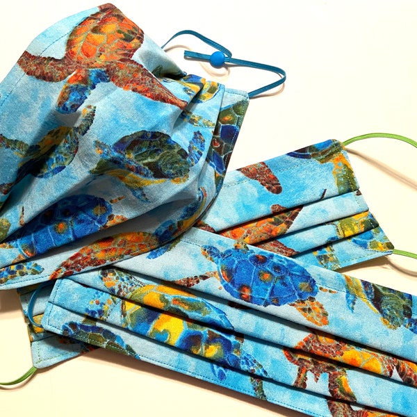 Sea Turtle Face Mask - Etsy