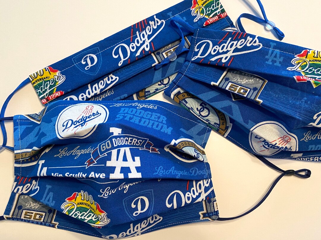 L.A. Dodgers Mask - Etsy
