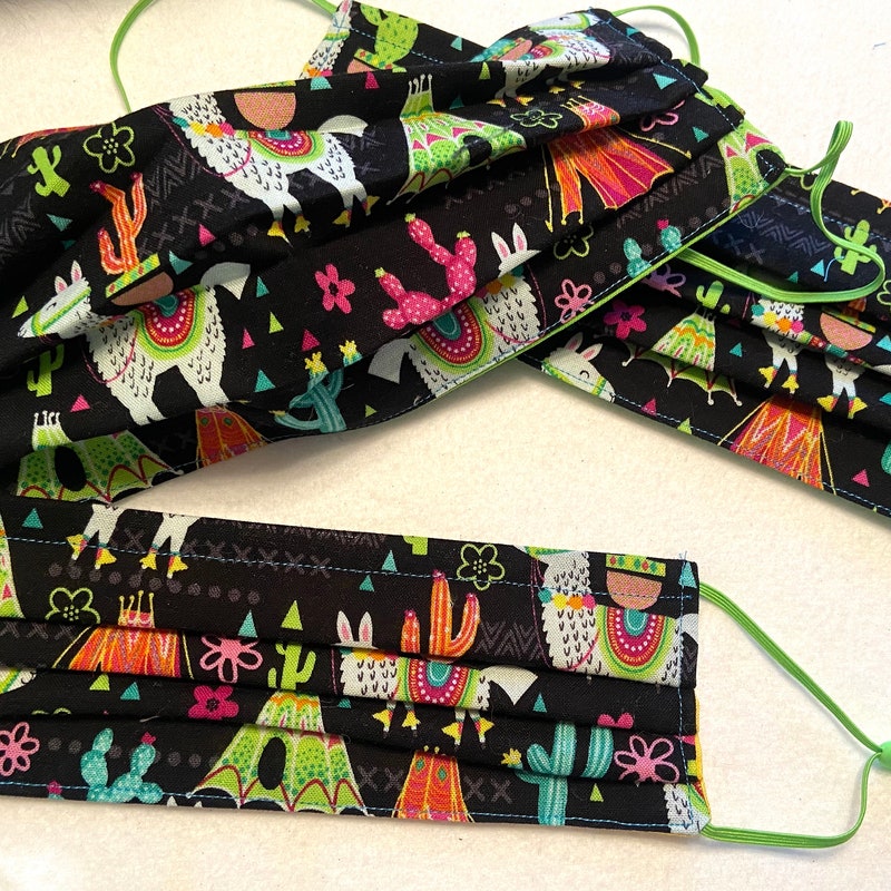 Llama Face Mask - Etsy