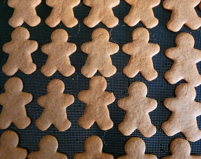 Undecorated Biscoff Gingerbread Man Cookies. Christmas Activity Kids ...