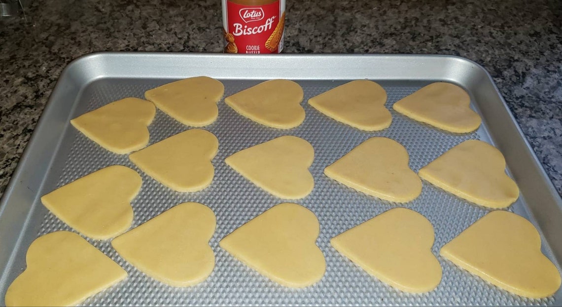 Undecorated Heart Plain Sugar Cookies | Etsy