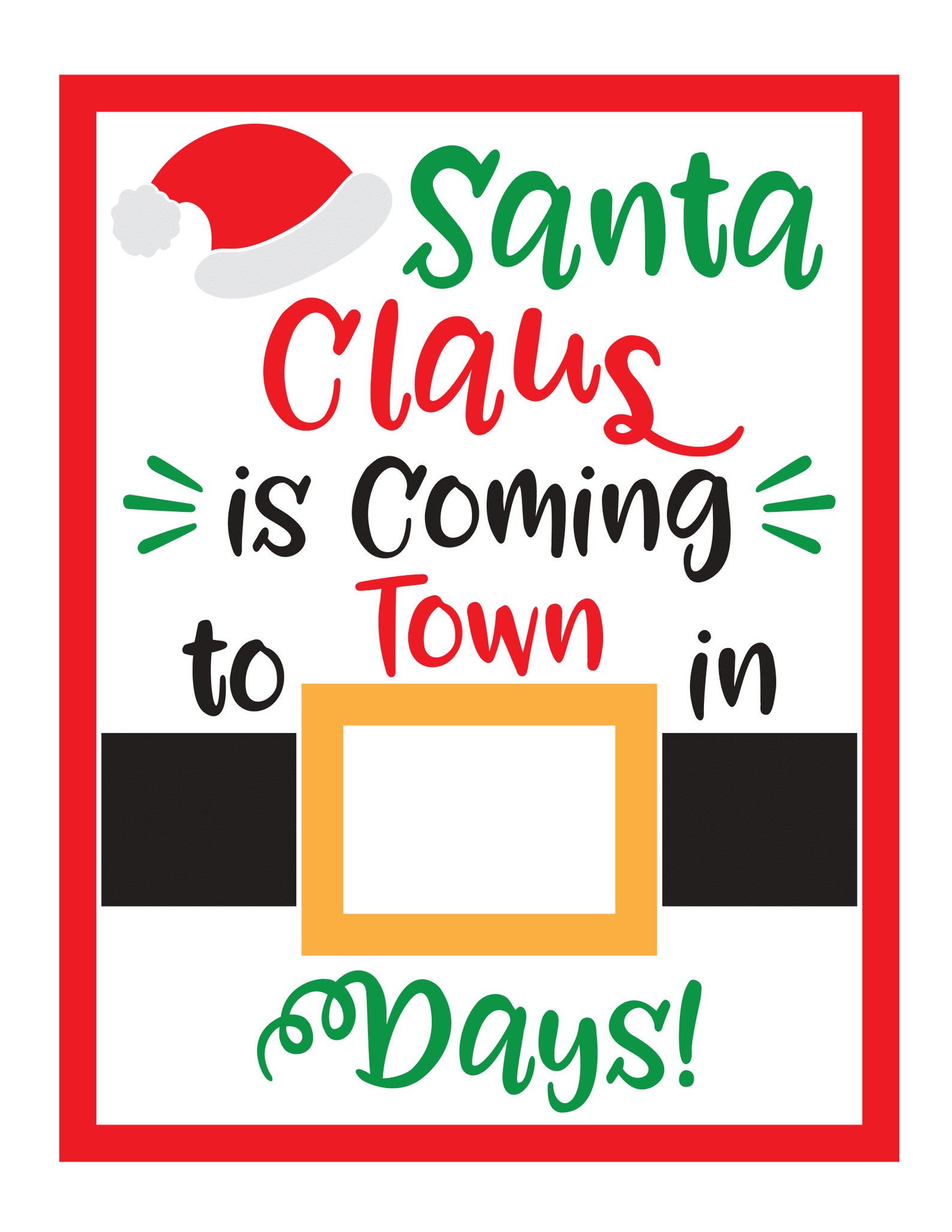 Christmas Countdown Bundle SVG, PNG, JPG Days Until Christmas Design ...