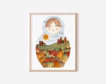 Matryoshka Print | Etsy