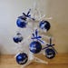 Los Angeles Dodgers LA Christmas Shatterproof Ornament Set 6, Glitter ...