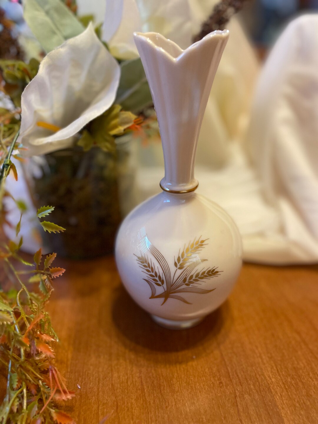 Lenox Wheat Bud Vase - Etsy