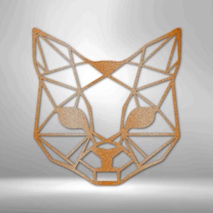 Geometric Cat Face - Steel Sign for Cat Lovers Everywhere - Etsy