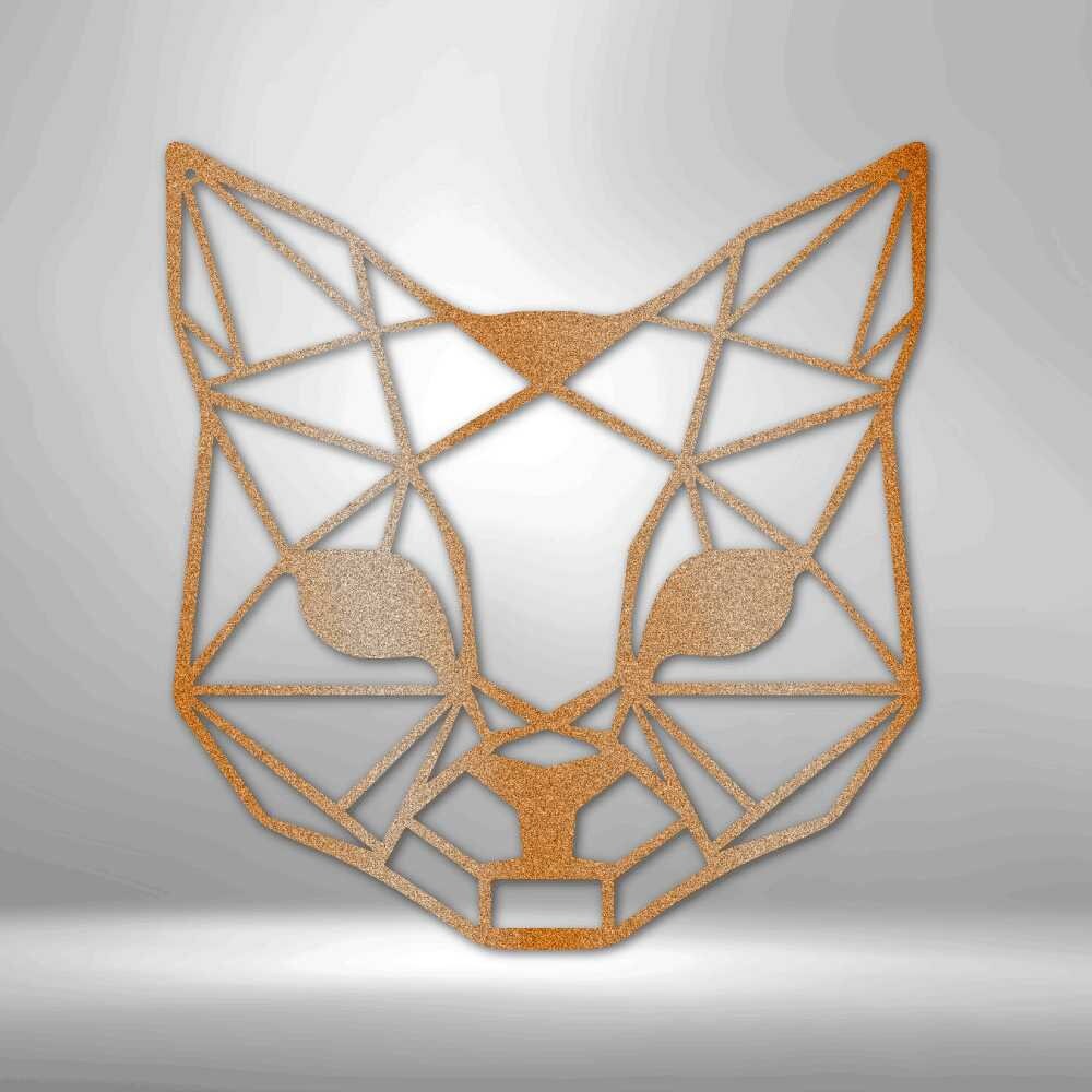 Geometric Cat Face - Steel Sign for Cat Lovers Everywhere - Etsy