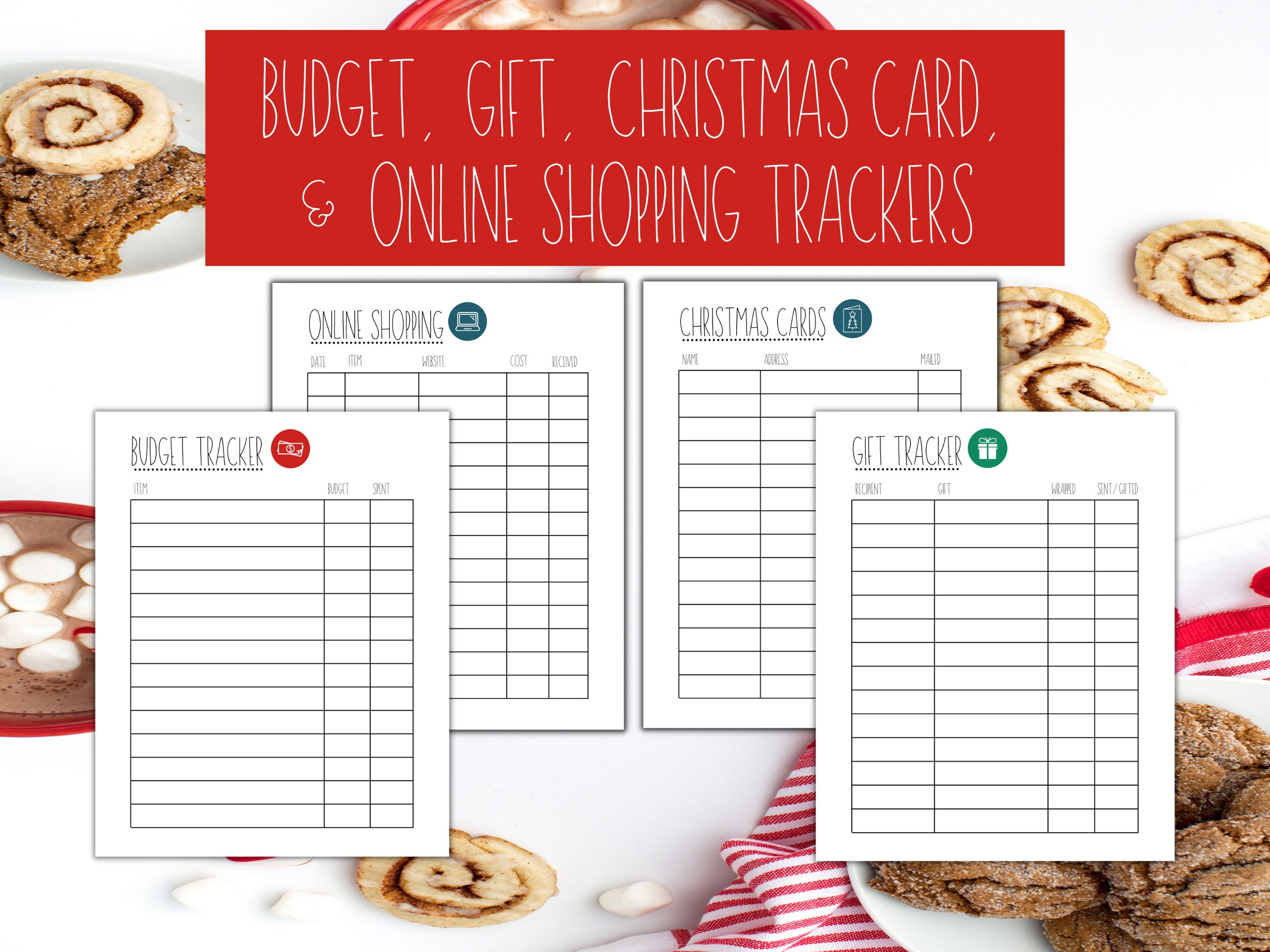 Holiday Planner PRINTABLE BUNDLE Christmas Planner Christmas Etsy