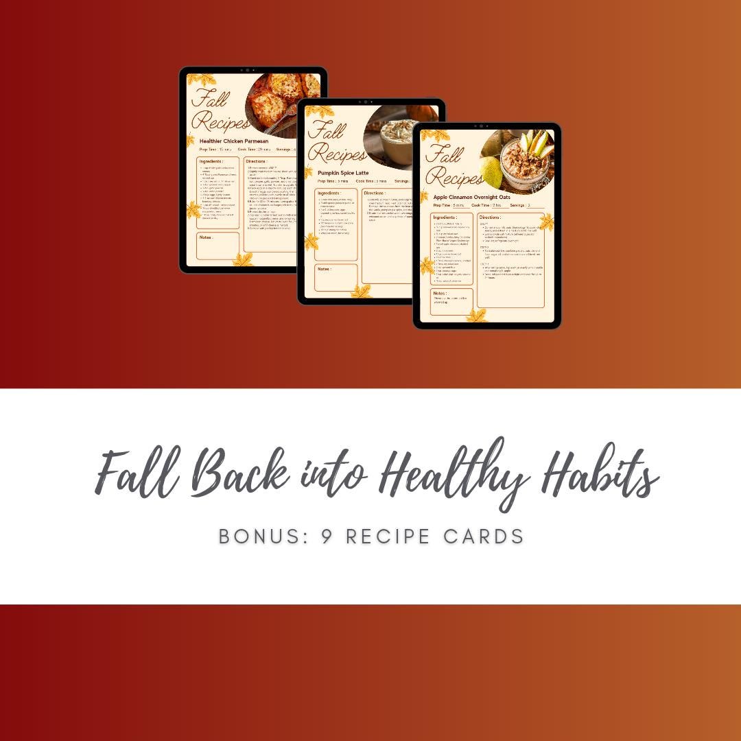 Fall Back Into Healthy Habits - Complete Challenge Group Guide - Etsy