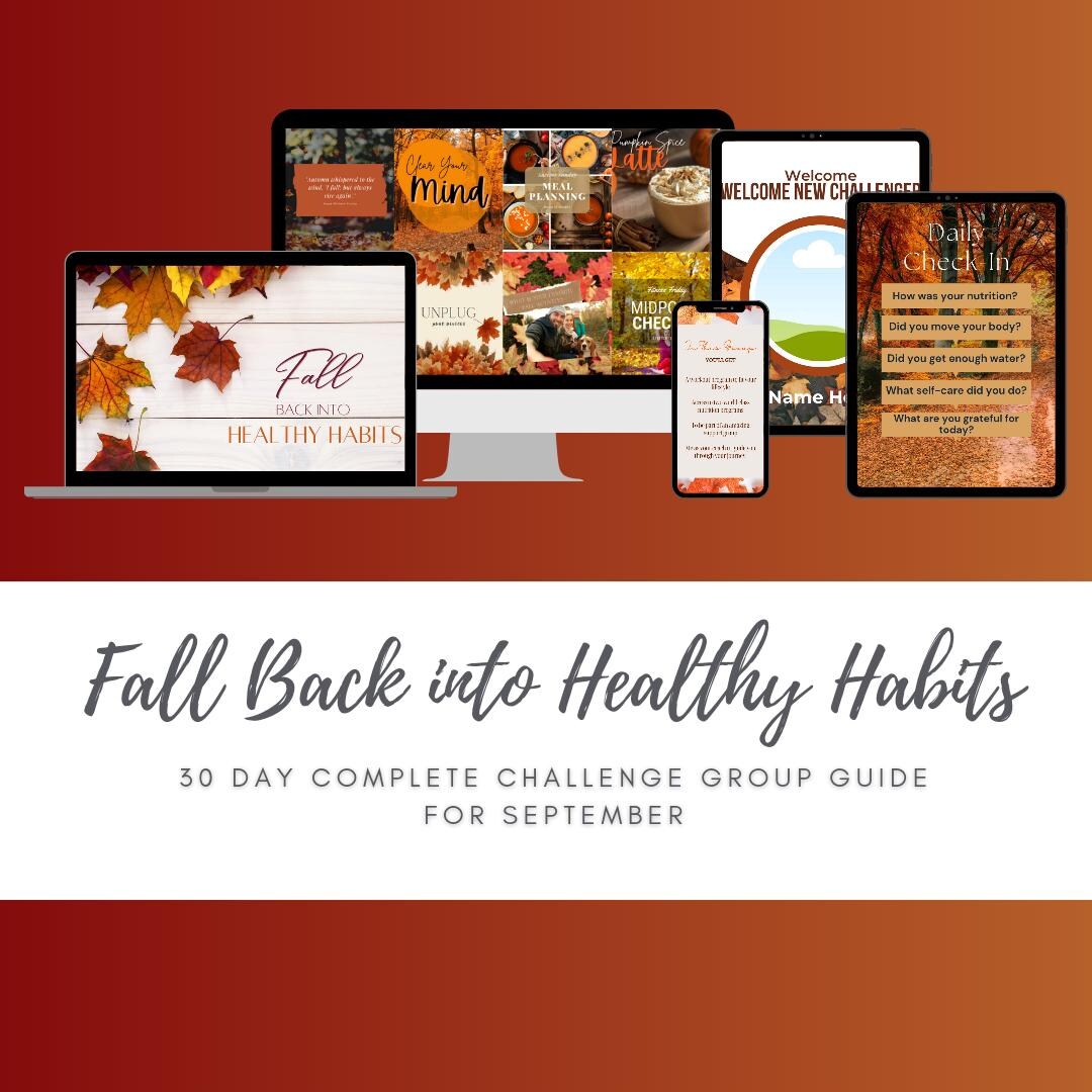 Fall Back Into Healthy Habits - Complete Challenge Group Guide - Etsy