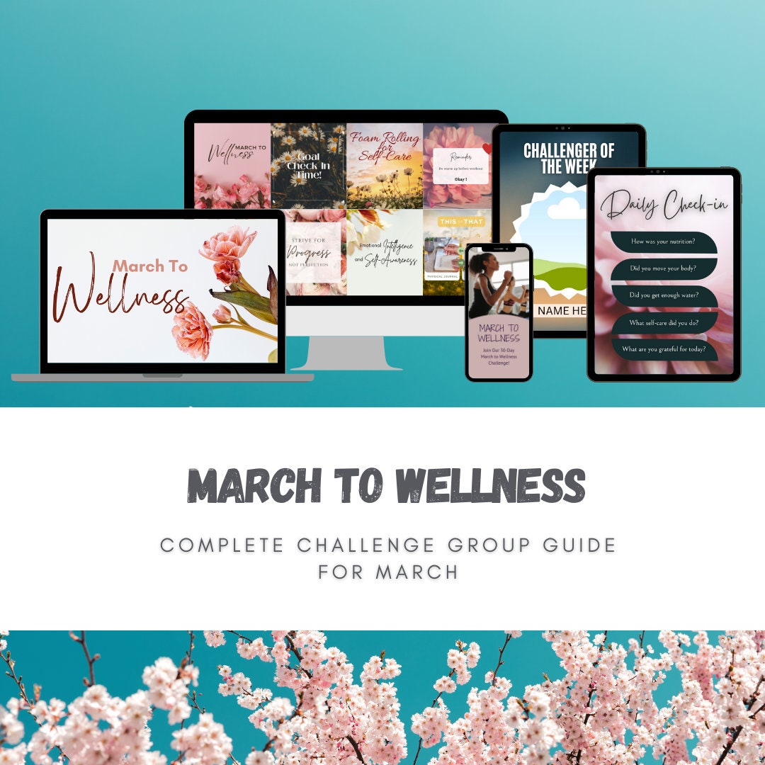 March to Wellness 30 Day Challenge Group - Etsy