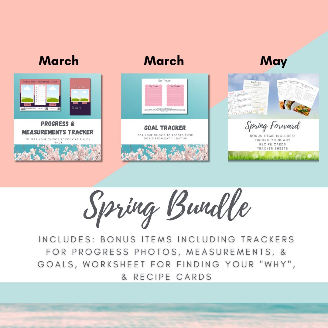 Spring Bundle Accountability Group Bundle - Etsy