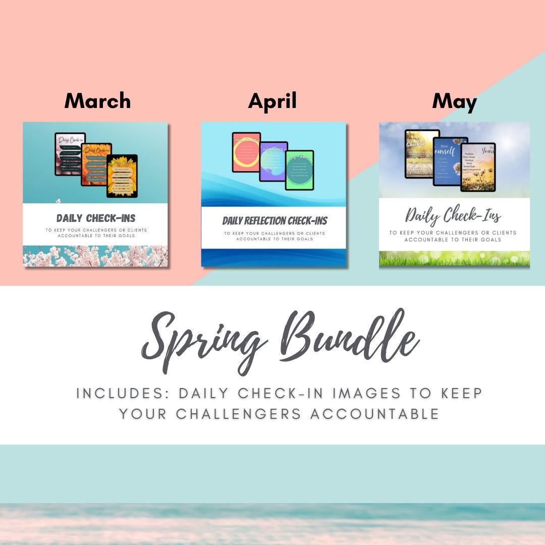Spring Bundle Accountability Group Bundle - Etsy
