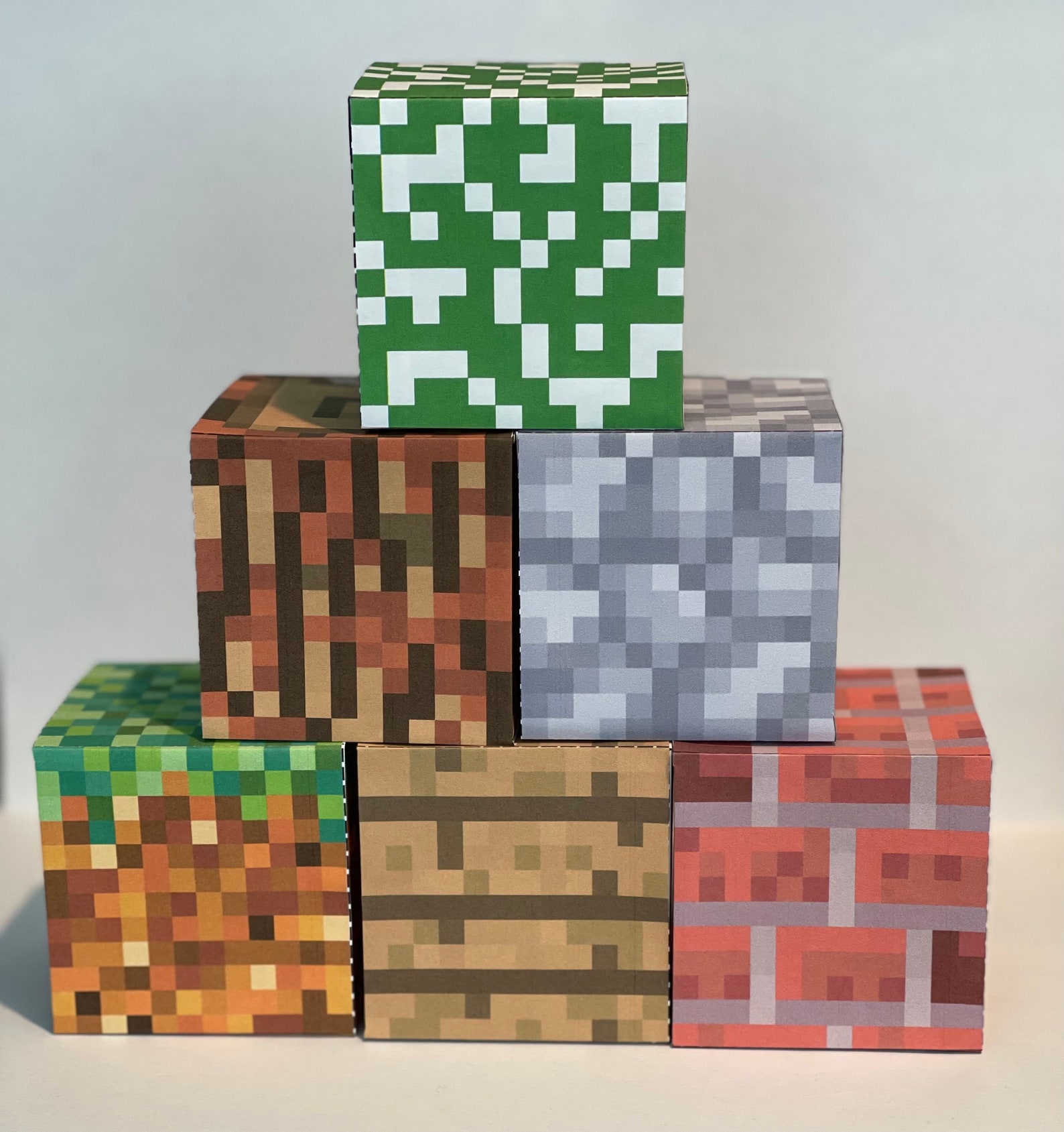 3D Minecraft Blocks - Instant Download - Full Set - Etsy