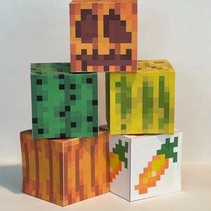 3D Minecraft Blocks - Instant Download - Full Set - Etsy