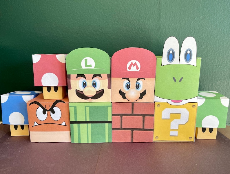 Super Mario Bros. Block Set - Etsy