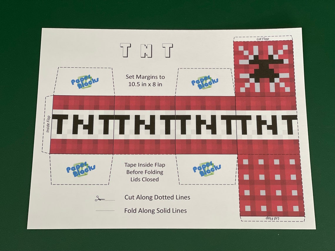 3D Minecraft Blocks - Instant Download - Builder Set - Etsy