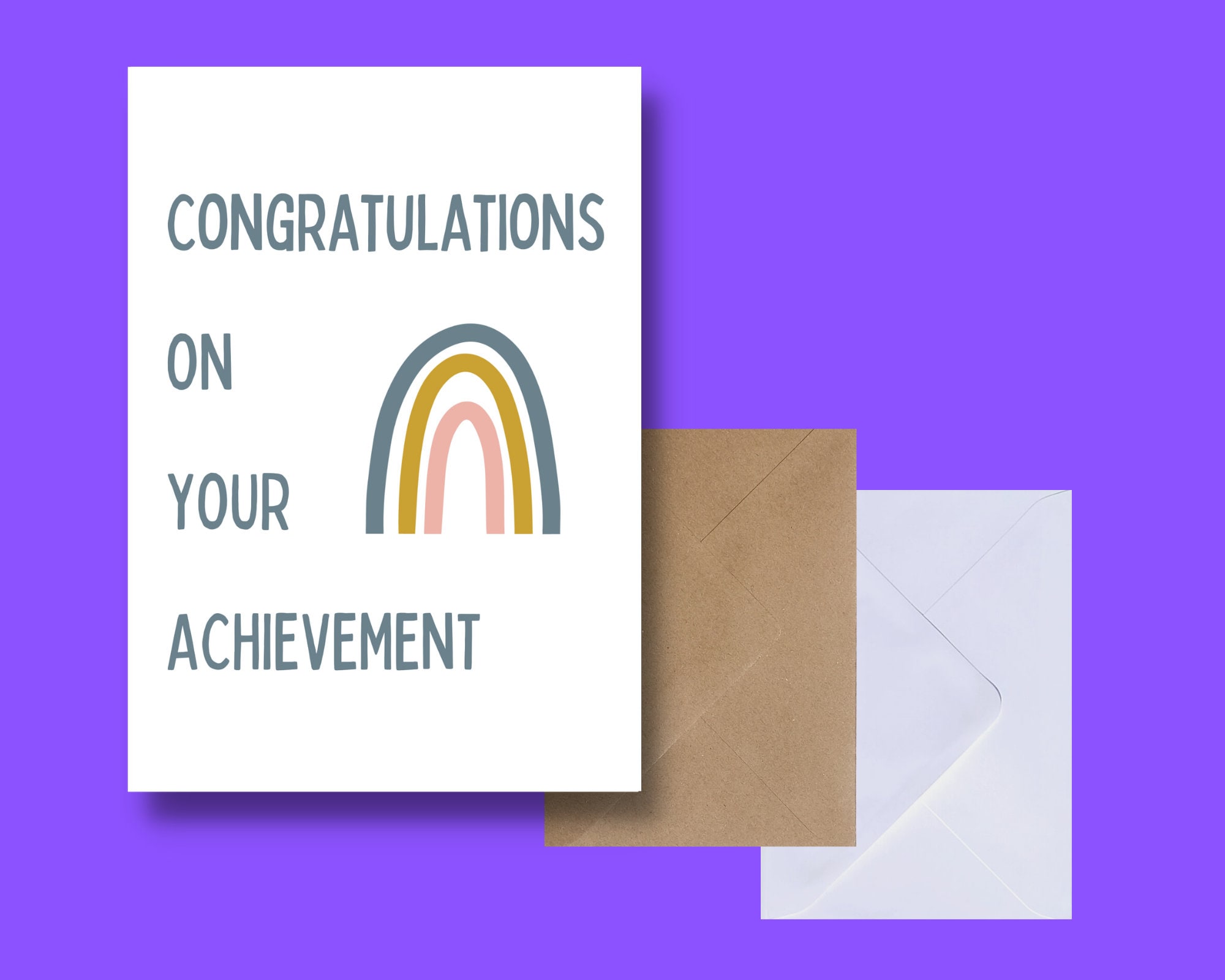 Congratulations on Your Achievement Card Success Card Greeting Occasion ...
