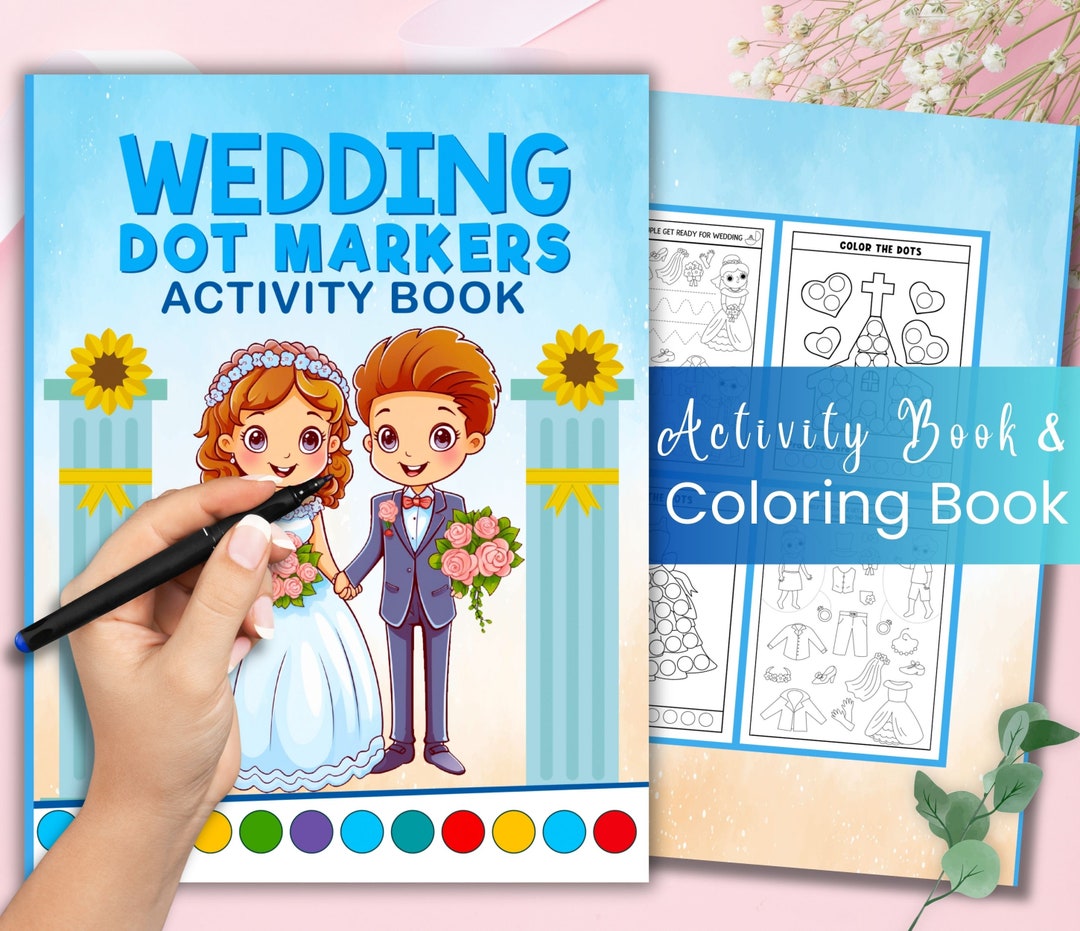 Wedding Dot Marker Activity and Coloring Book - Digital Download - 50 ...