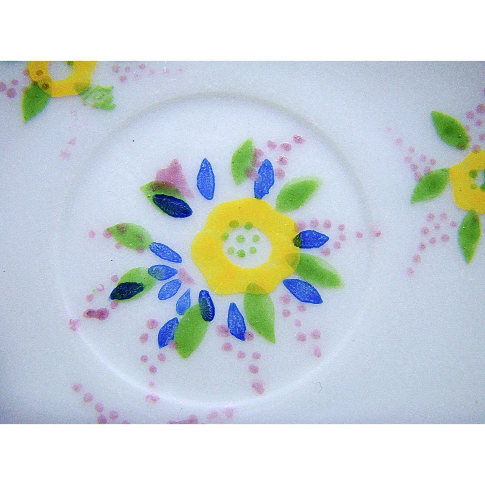 Vintage Miniature Japan Hand Painted Porcelain Floral Plate Dish 2" Tea ...