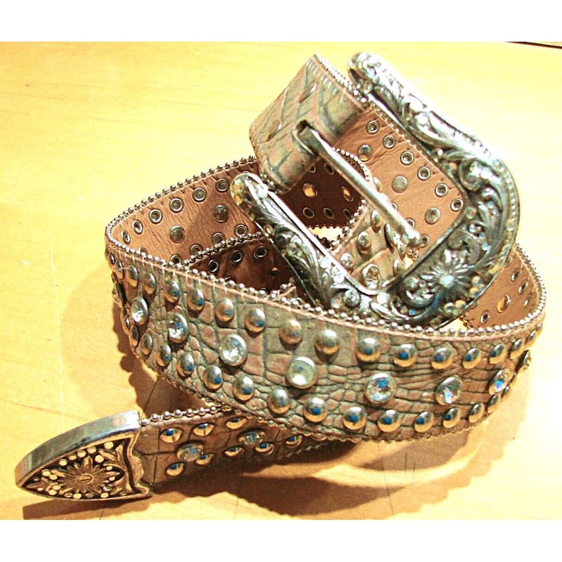 Rhinestone Belt Cowboy - Etsy