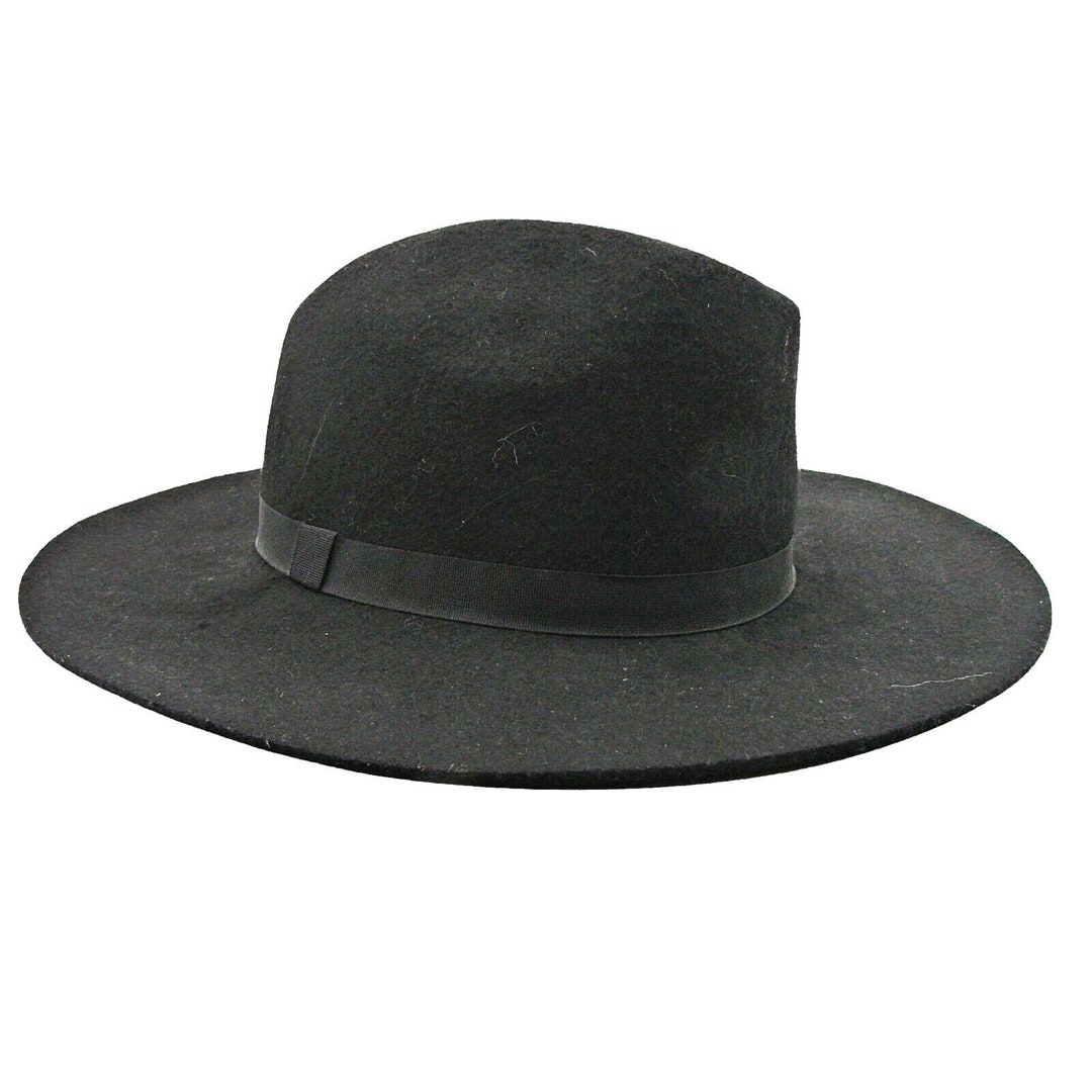 A New Day Floppy Wide Brim Wool Hat Black OSFM 22" NWT Sun Gardening ...