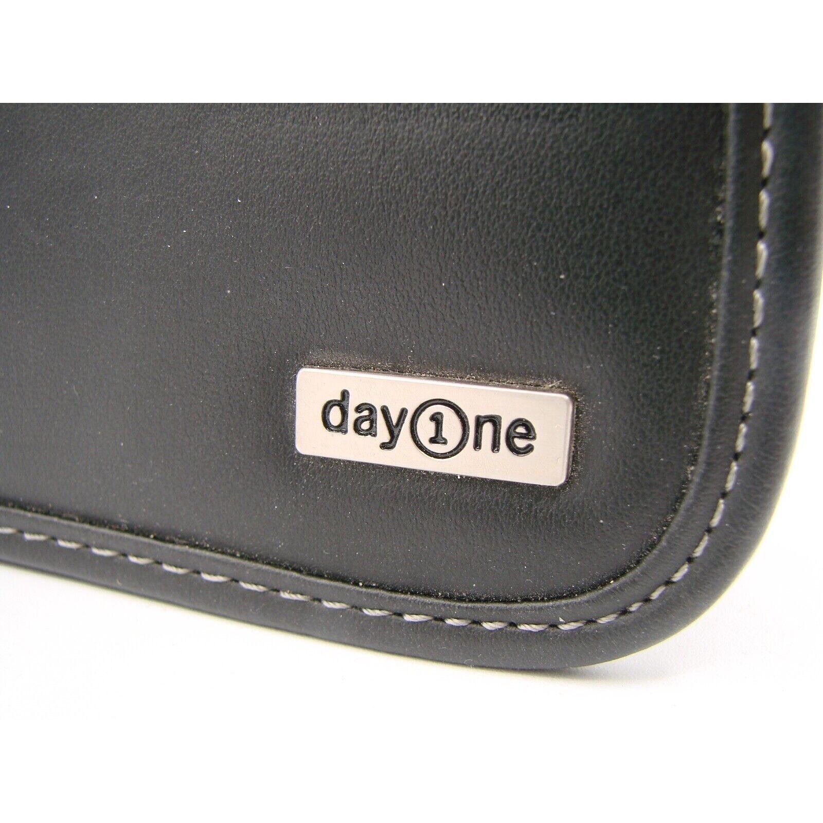 Franklin Covey Day One Planner Organizer Sim Leather Ring Binder Black ...