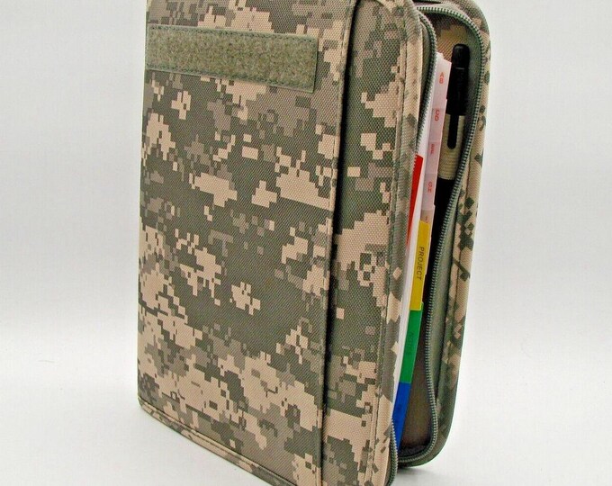 Digital Camo Planner Organizer Padfolio Portfolio Binder Full Zip ...