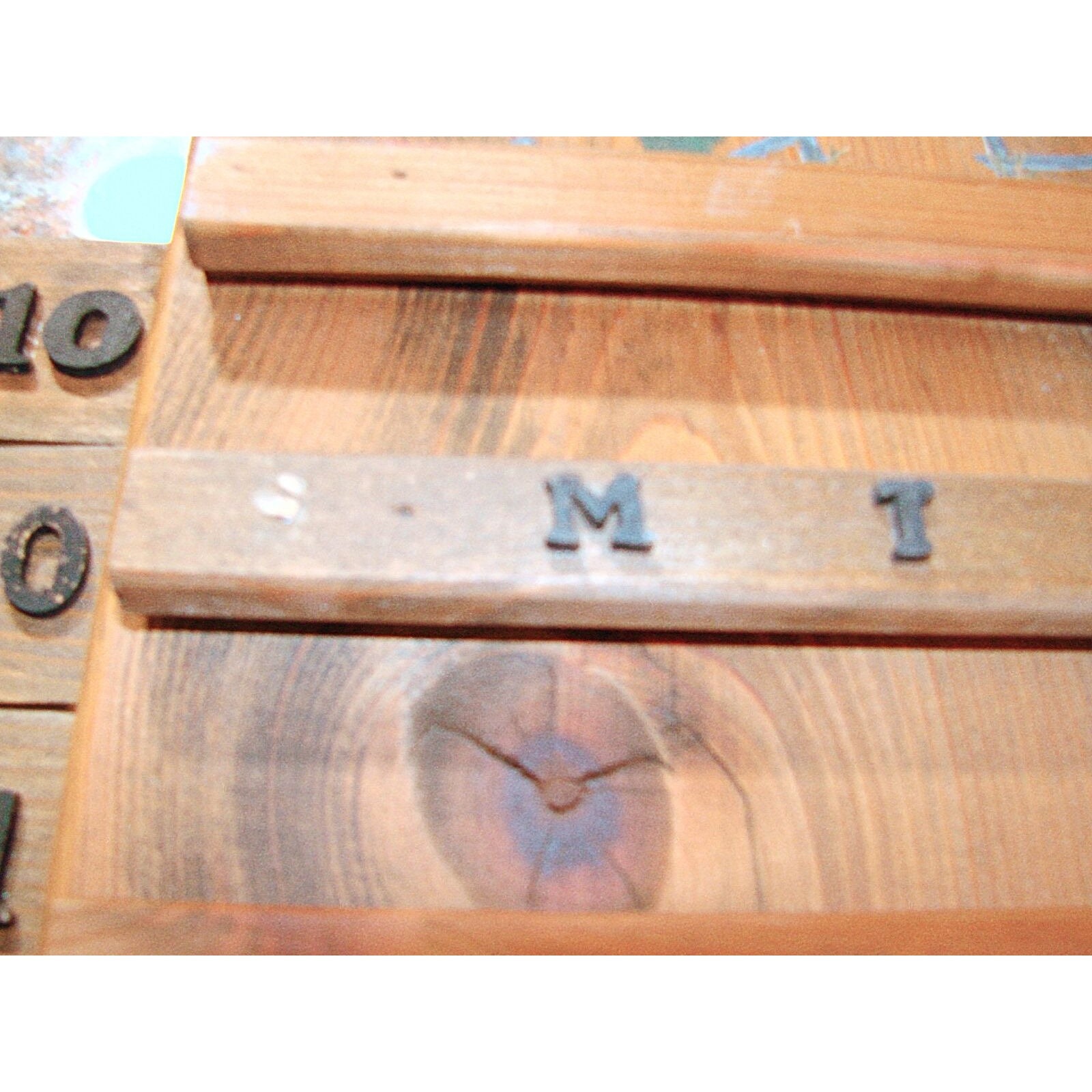 Vintage Farmhouse Country Theme Wooden Perpetual Calendar Complete Set ...