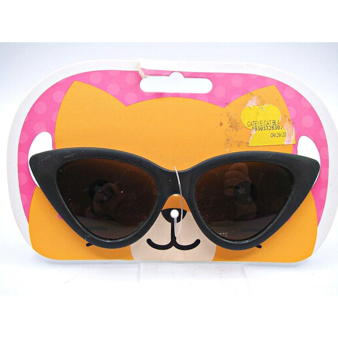 Foster Grant Cat Eye Girl Kid Sunglasses UVA-UVB Protection Black ...