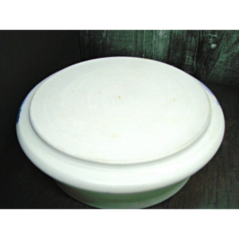 Charles Halling Studio Art Pottery Bowl Signed 7 Diameter White Blue ...