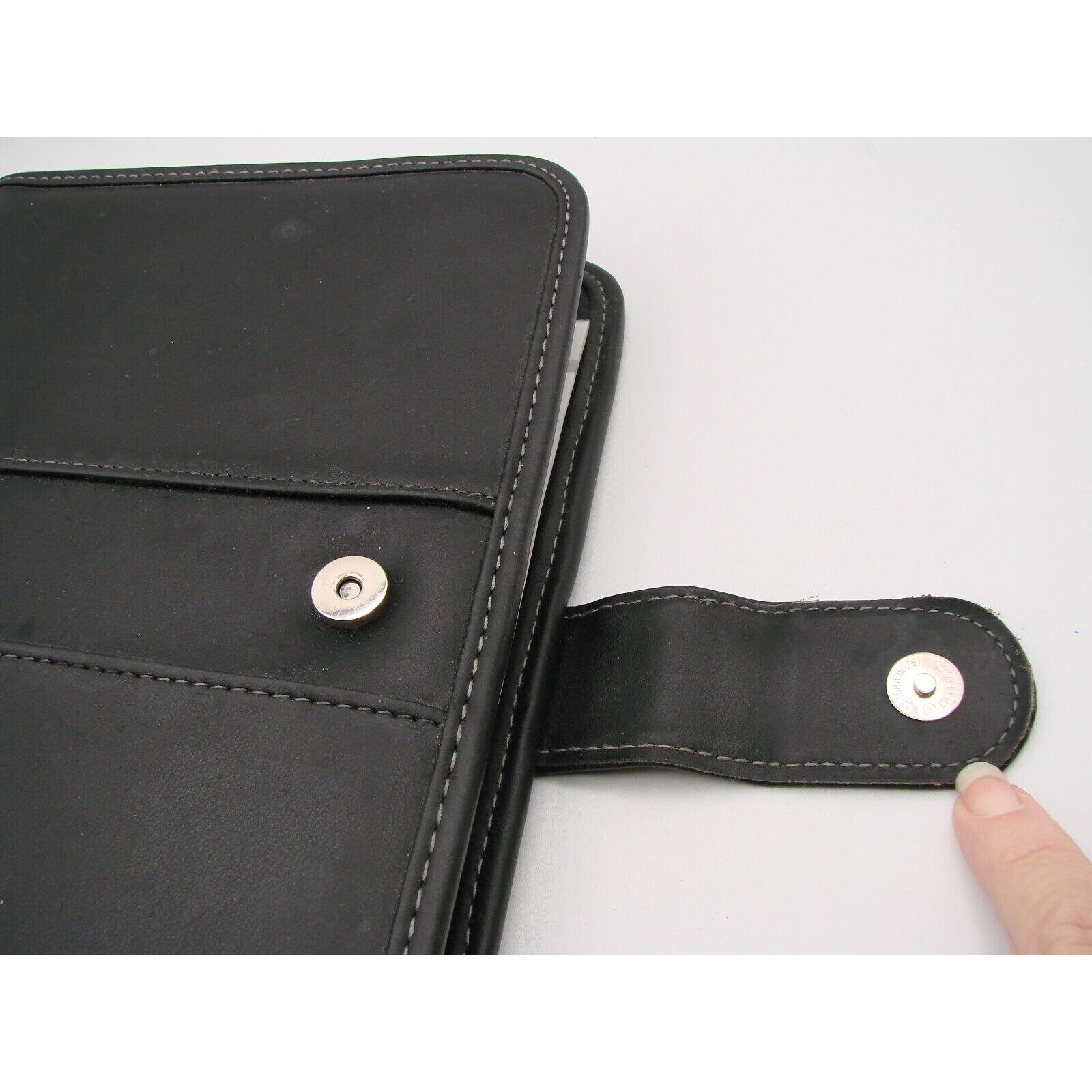 Franklin Covey Day One Planner Organizer Sim Leather Ring Binder Black ...