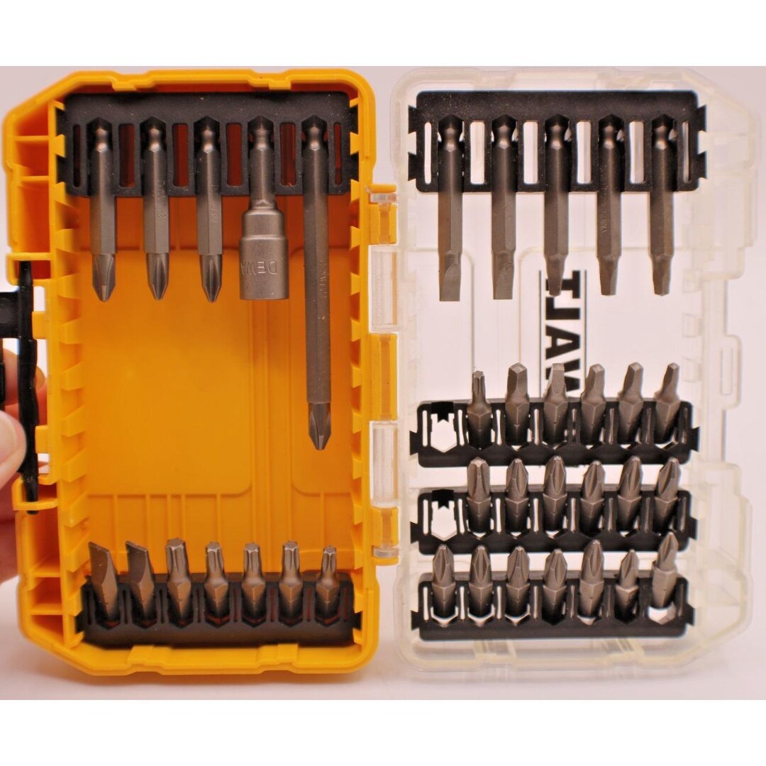 DEWALT Screwdriver Bit Set Storage Tough Case Missing 2 Pieces Phillips ...