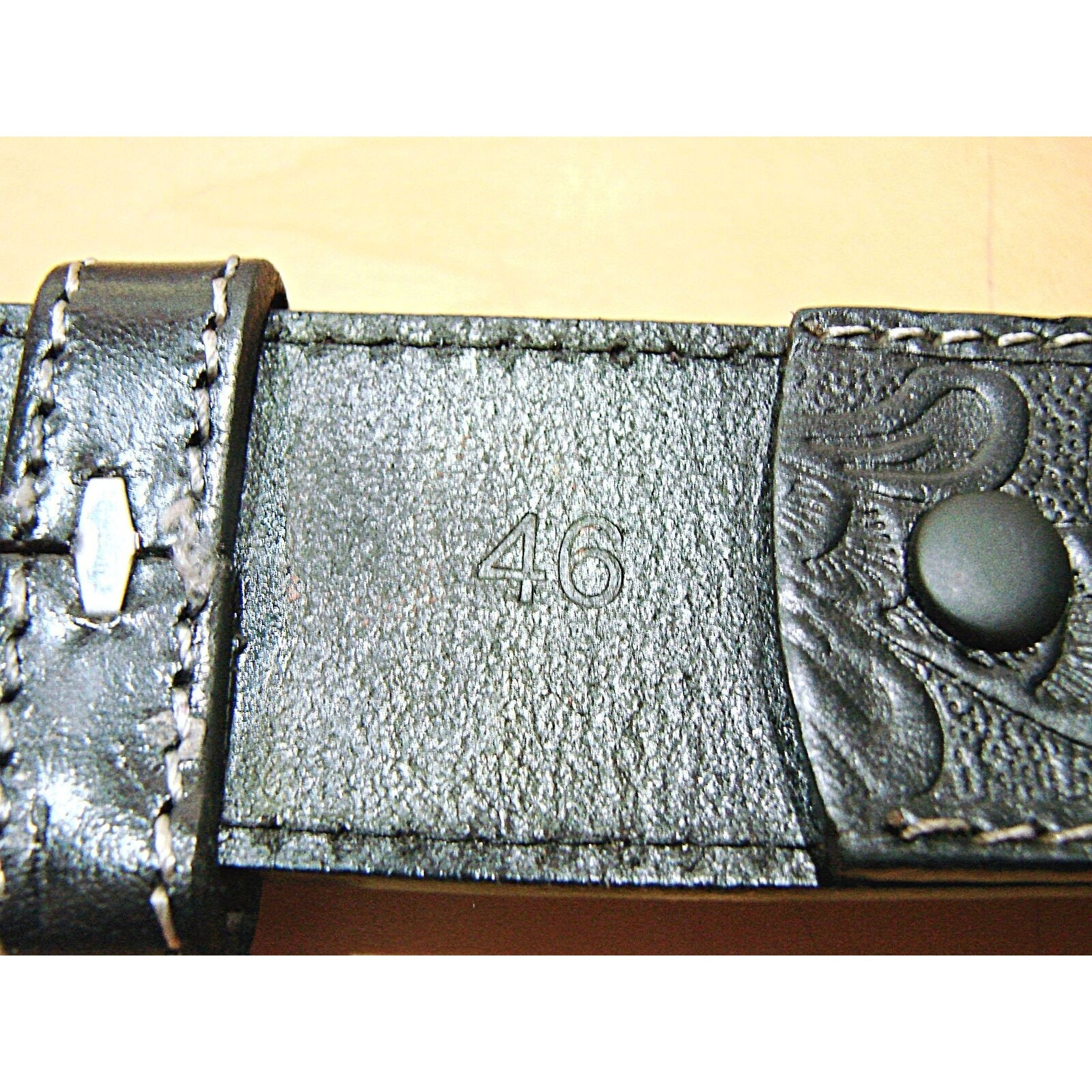 Full Grain Tooled Leather Belt Horse Head Buckle Turquoise Copper BS118 ...