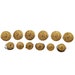 12 Vintage Uniform Coat Jacket Shank Buttons Initial P Police Superior ...