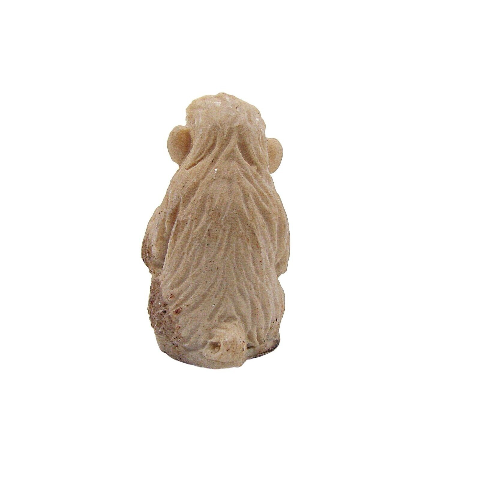 Vintage Small Baboon Monkey Chimp Art Figure Miniature Bone Resin ...