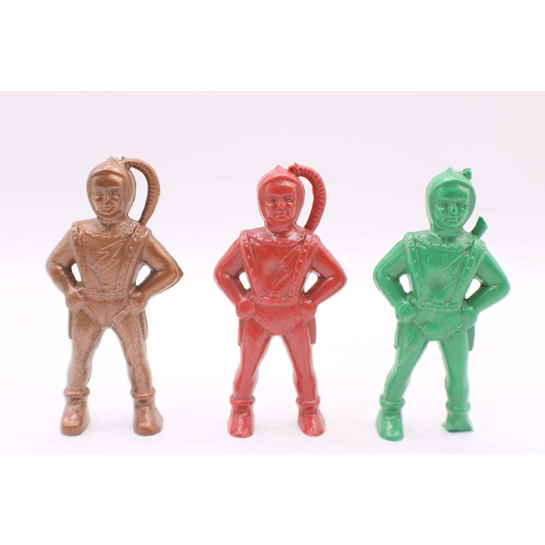 Ajax/premier Spaceman Astronaut Figures 3pc Plastic Action 1950-60s ...