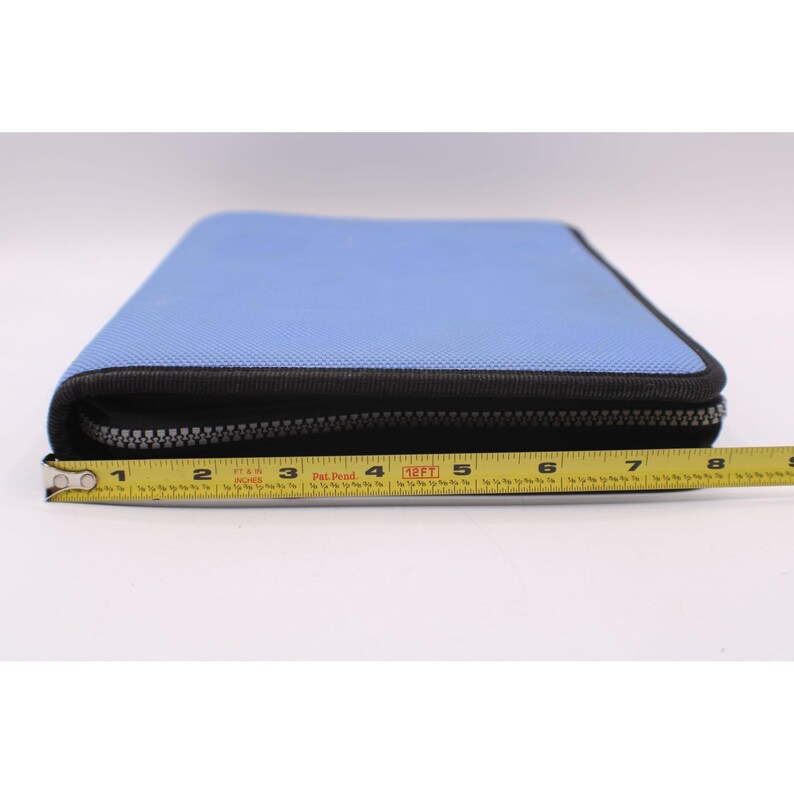 Day-timer Blue Zip-up Ring Binder Planner Organizer With Pockets Ruler ...