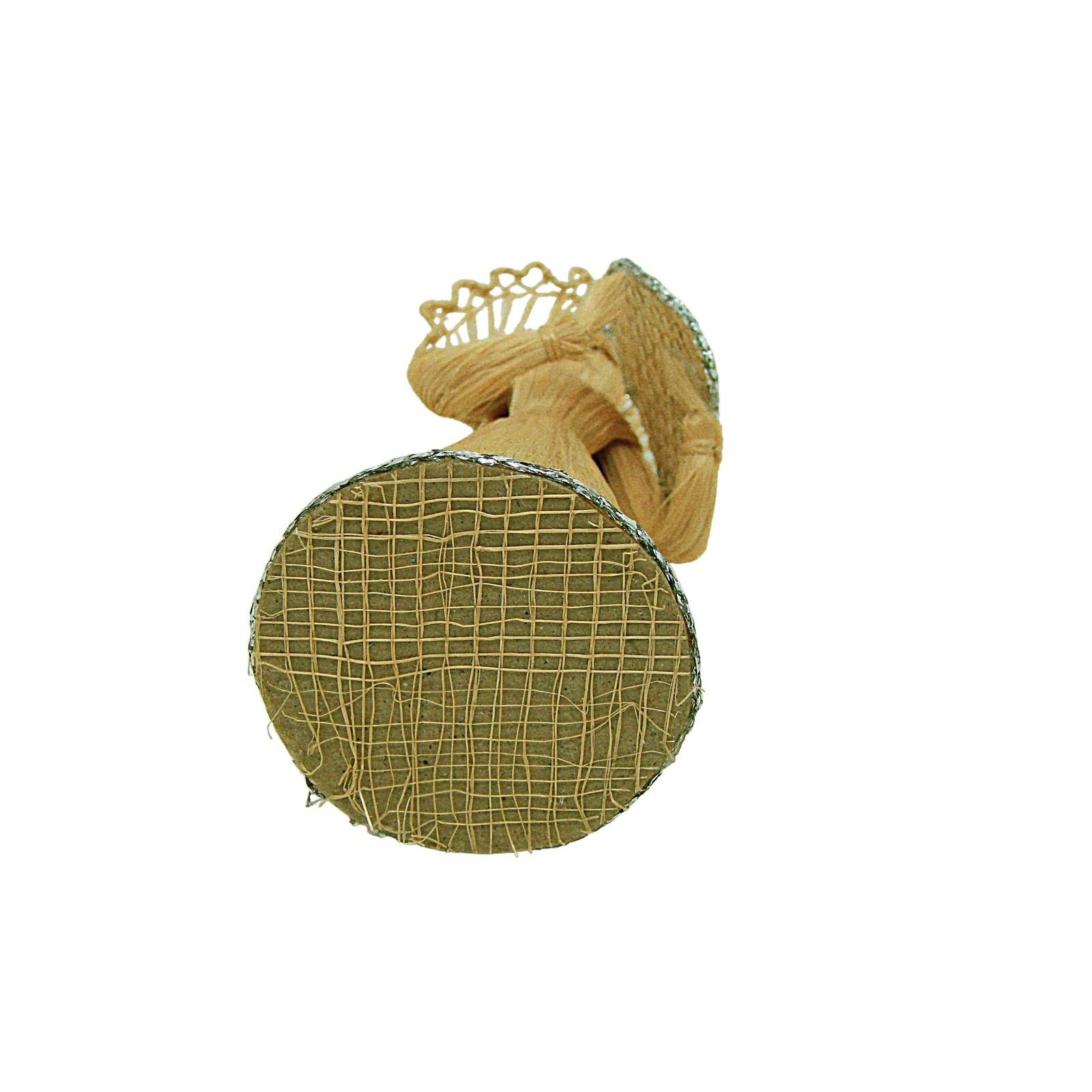 Vintage Abaca Straw Cone Angel With Halo Doll Holiday Ornament ...