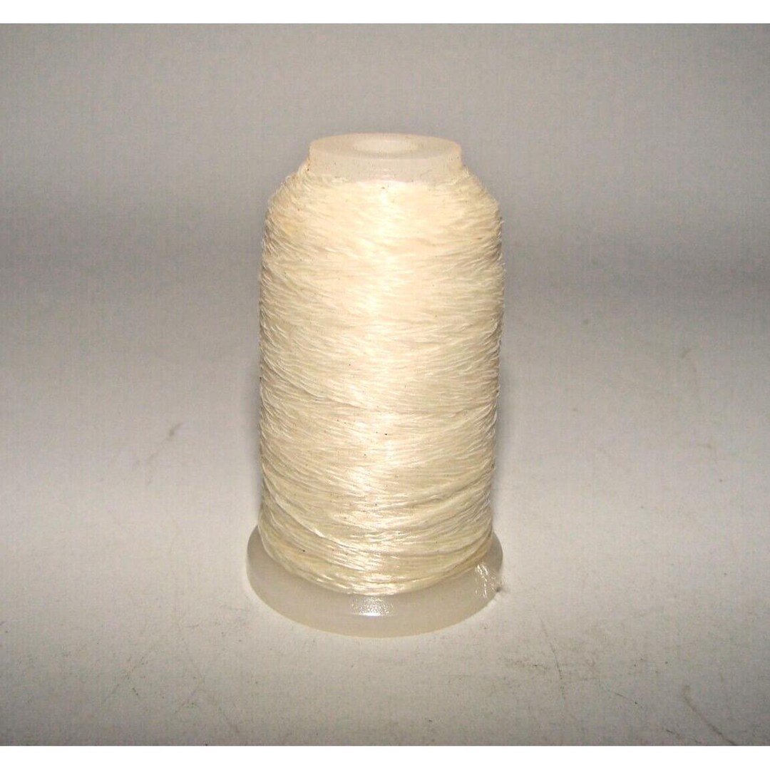 Silk Nylon Thread Foot White Ivory Ice Spool Cord Arts Crafts Sewing ...
