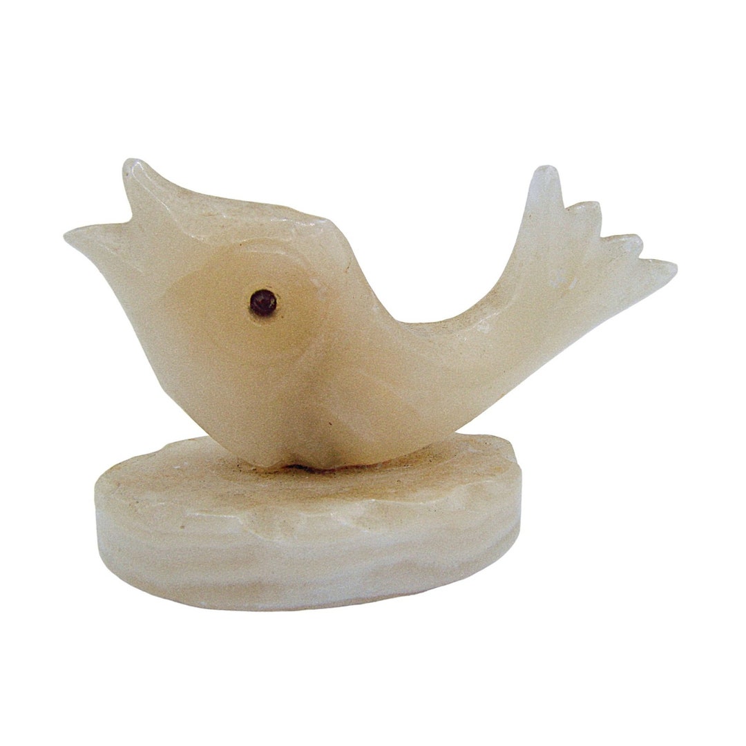 White Carved Alabaster Stone Fish Incense Holder Collectible Vintage 2 ...