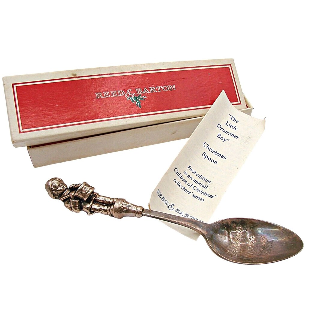 Reed and Barton Silver Spoon Vintage the Little Drummer Boy Christmas W ...